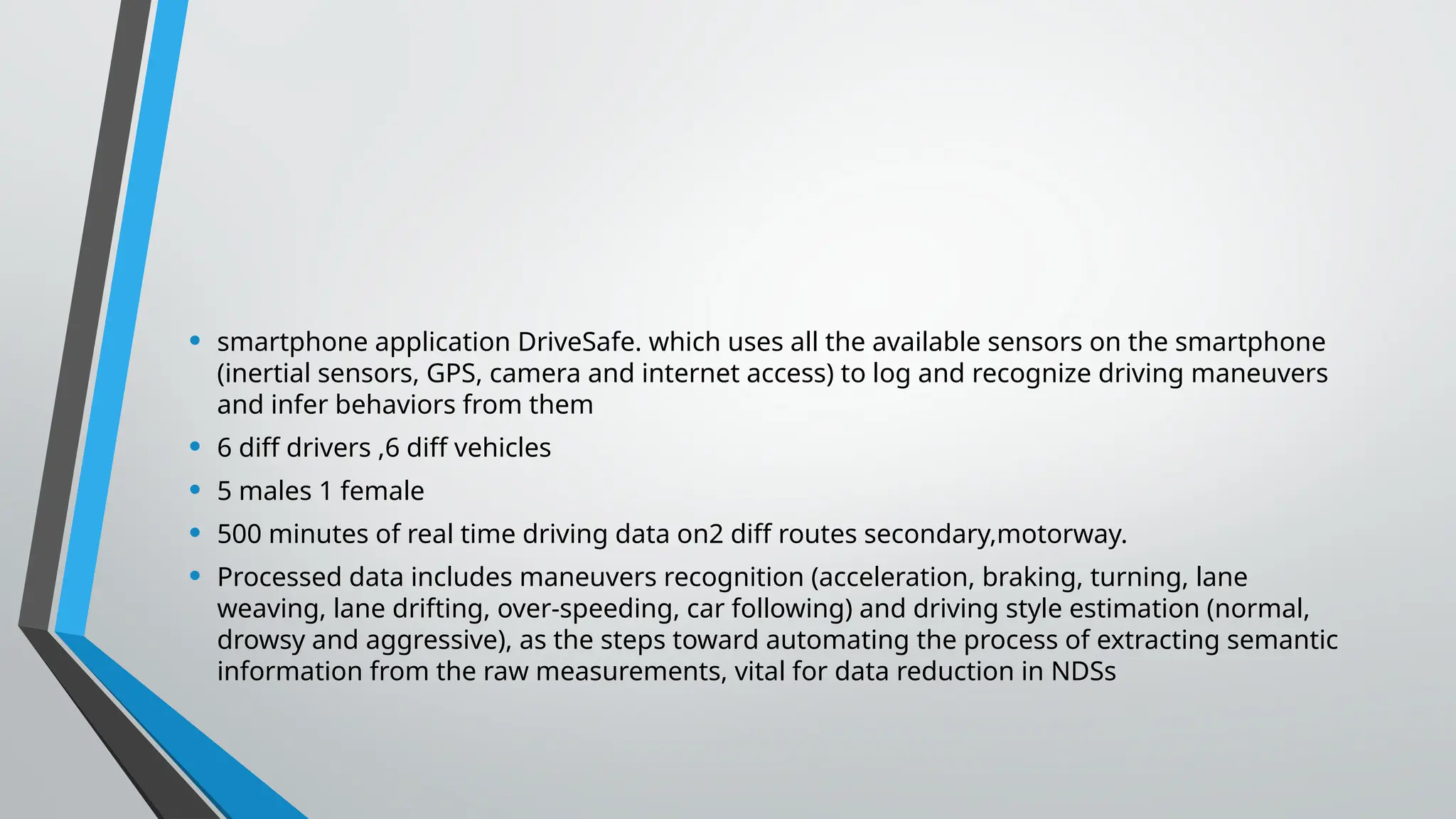 Driverr behaviour analysis data set.pptx | Auto Navigation Systems ...