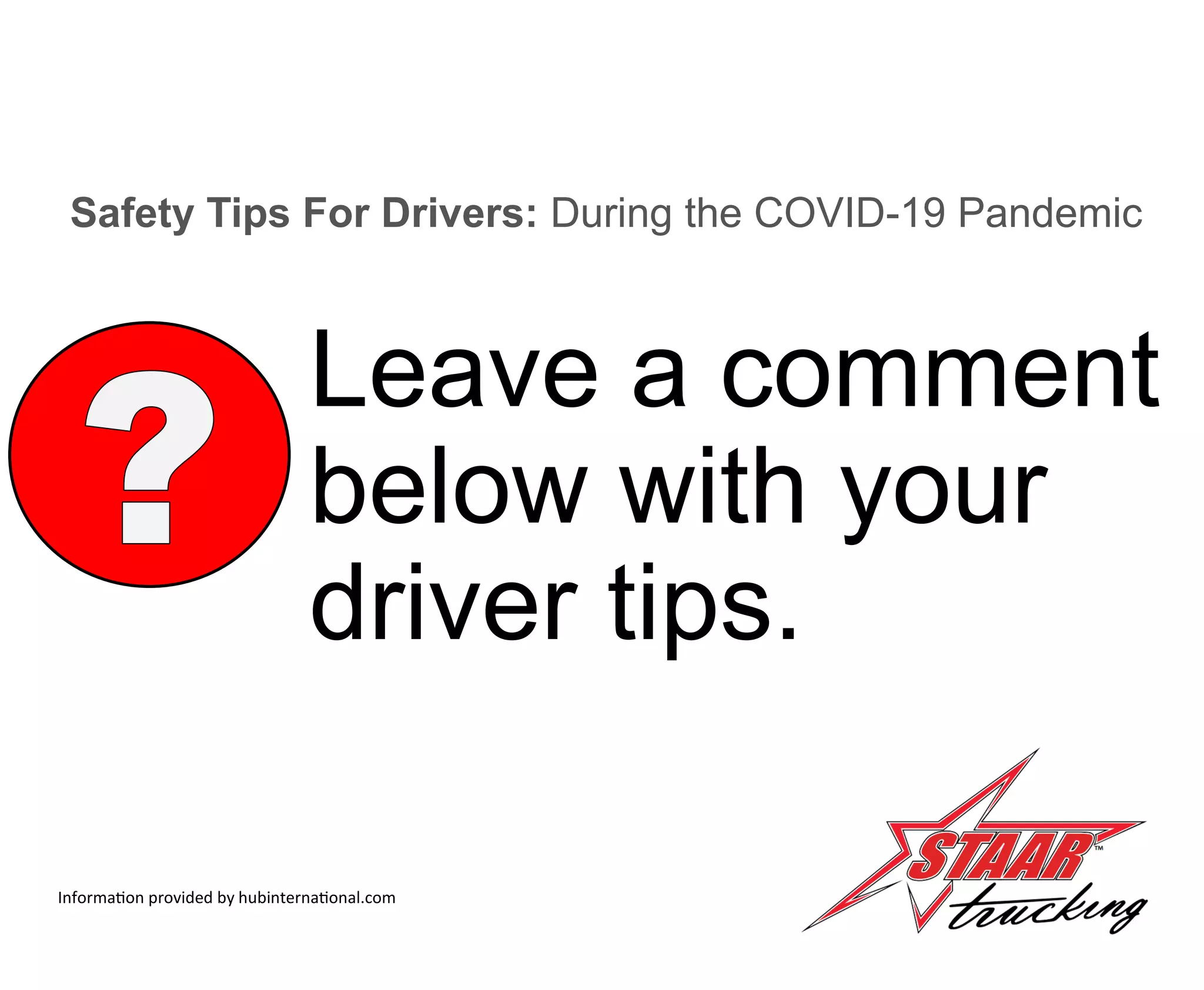 Safety Tips for Drivers: During Covid-19 Pandemic | PPT