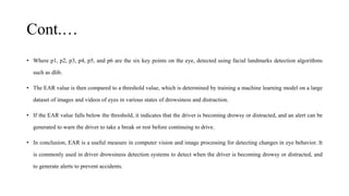 Driver Drowsiness.pptx | Free Download