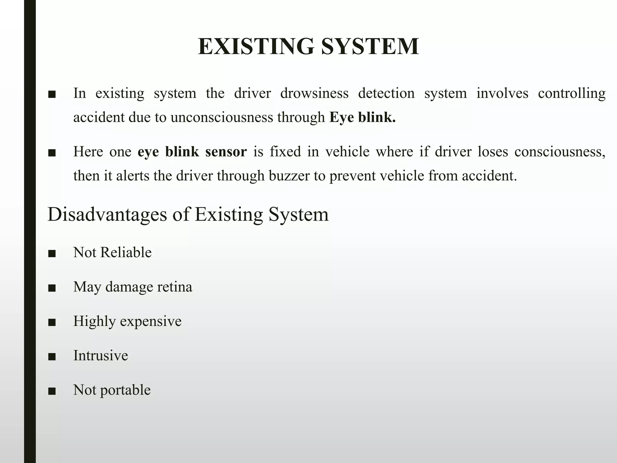 Driver drowsiness monitoring system using visual behavior and Machine Learning. | PPTX