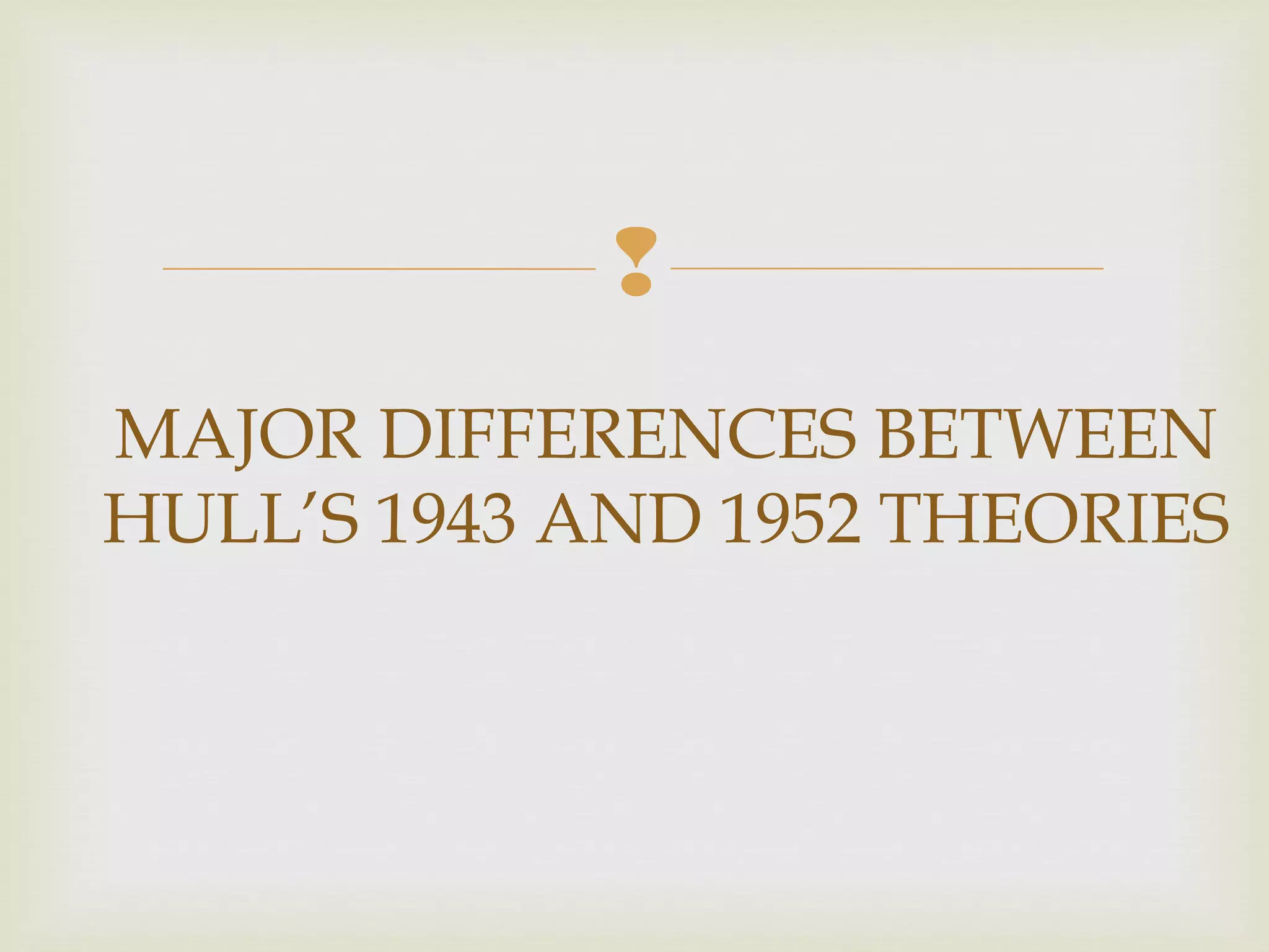 Drive reduction theory rep. | PPS