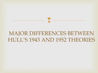 Drive reduction theory rep. | PPS
