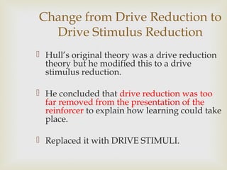 Drive reduction theory rep. | PPS