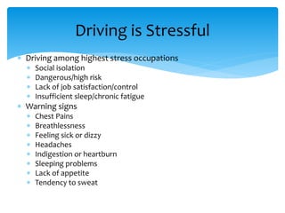 Driver Health Wellness Over the Road | PPTX