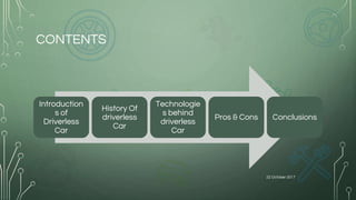 Driverless car | PPT