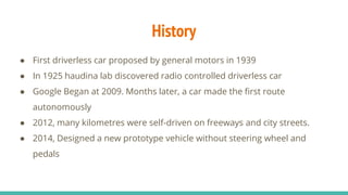 Driverless car | PPT