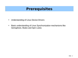 Linux Device Driver parallelism using SMP and Kernel Pre-emption | PDF
