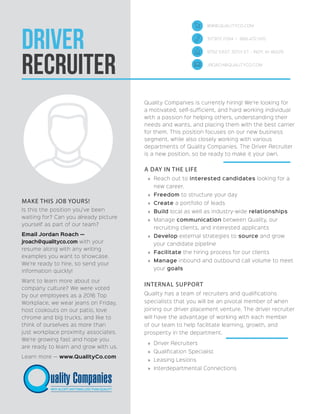 Driver Recruiter | PDF