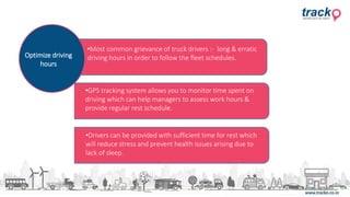 GPS tracking system for Driver Retention | PPT