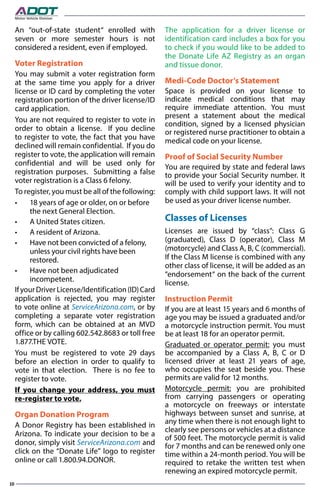 Arizona Driver License Manual | PDF