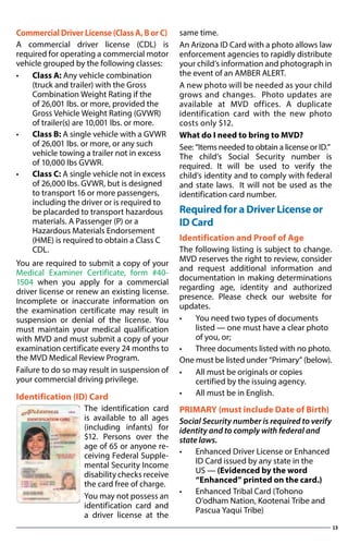 Arizona Driver License Manual | PDF