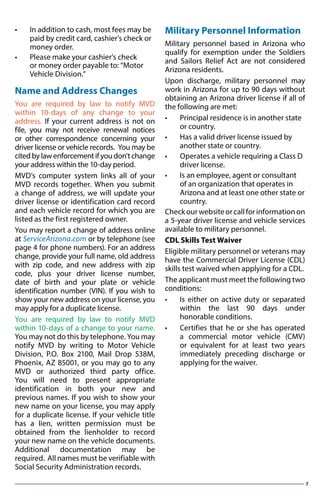 Arizona Driver License Manual | PDF