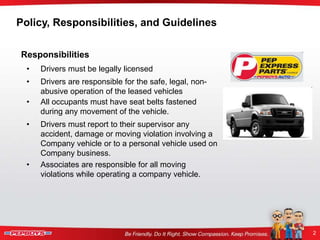 Driver safety training | PPTX