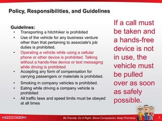 Driver safety training | PPTX