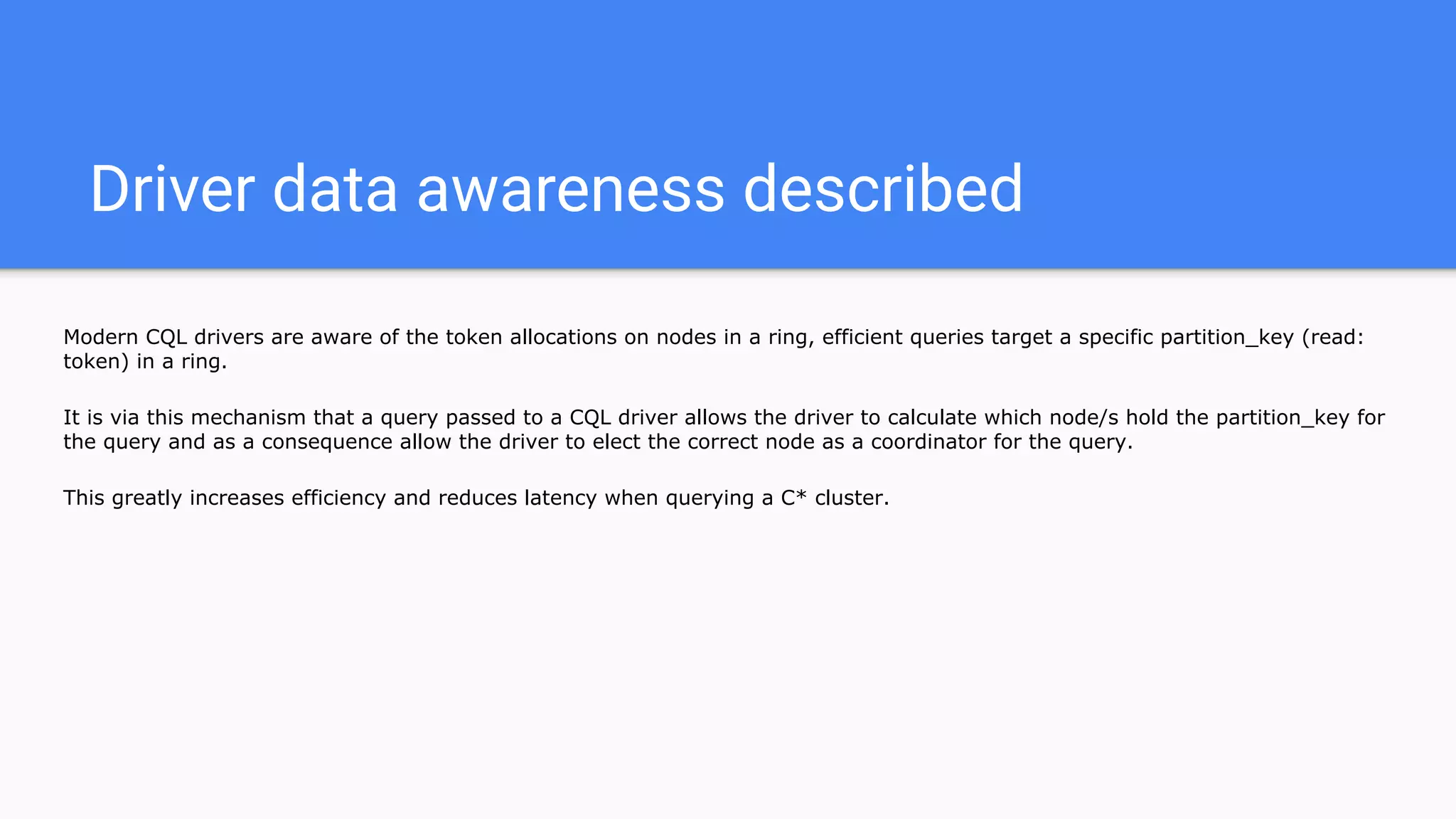 Apache Cassandra - Drivers deep dive | PDF