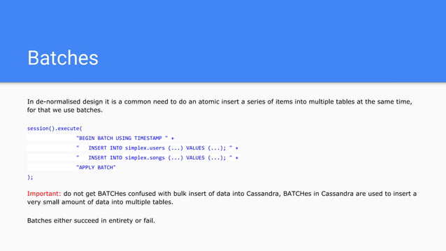 Apache Cassandra Drivers Deep Dive Ppt