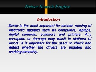 Driver Search Engine | PPT