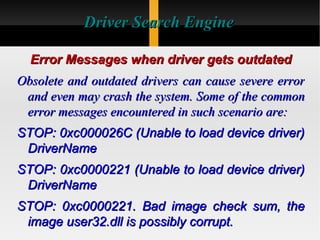 Driver Search Engine | PPT