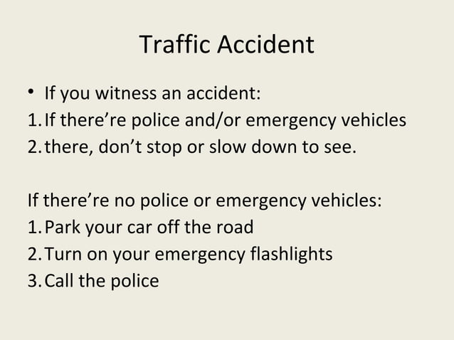 Driver's Ed for ESL | PPT