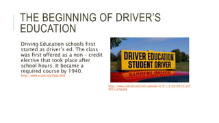 The History & Evolution of Driving Education Schools | PPTX
