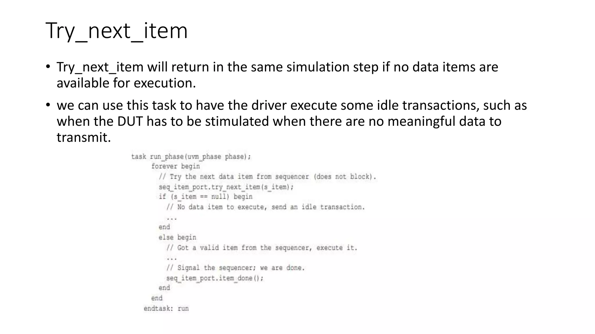 UVM Driver sequencer handshaking | PPTX