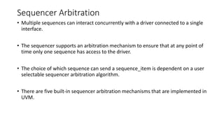 UVM Driver sequencer handshaking | PPTX