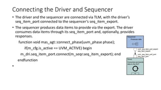 UVM Driver sequencer handshaking | PPTX