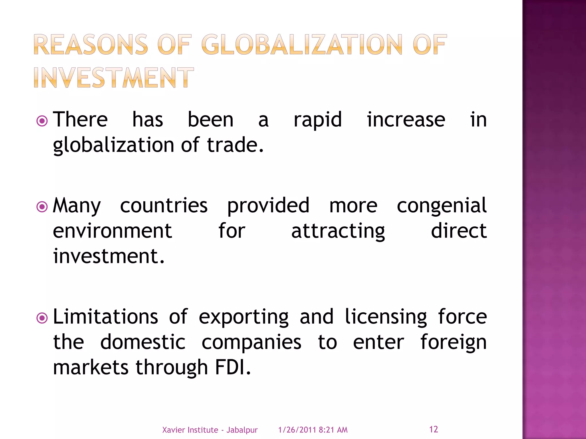 Drivers, globalization of market, production, | PPTX