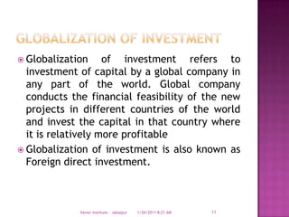 Drivers, globalization of market, production, | PPTX