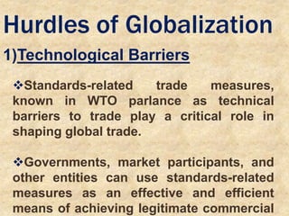 Drivers & hurdles of globalization | PPTX