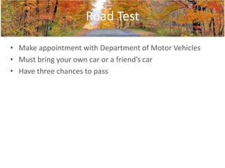 Driver's license powerpoint | PPTX