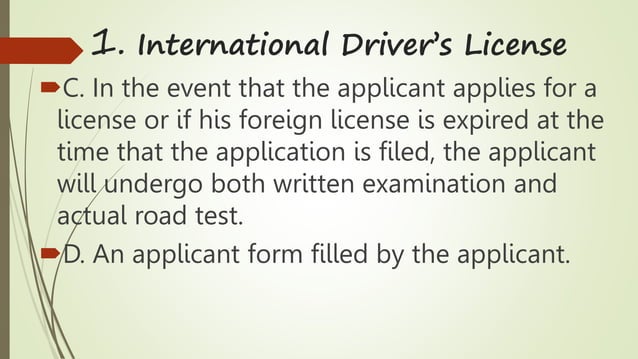 DRIVER’S LICENSES.pptx | Free Download