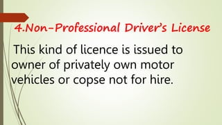 DRIVER’S LICENSES.pptx