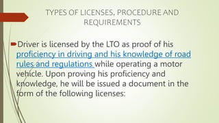 DRIVER’S LICENSES.pptx