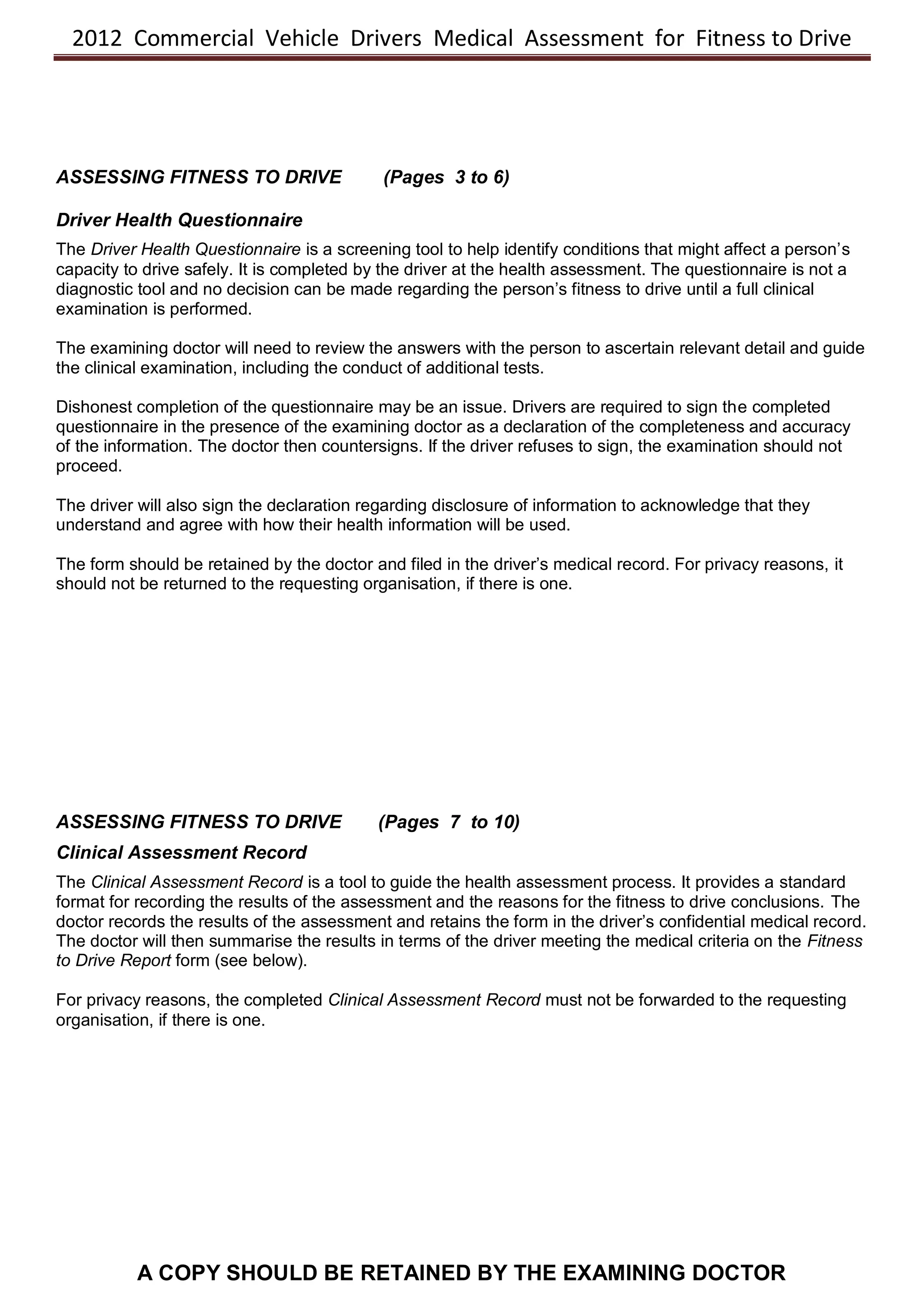 Drivers Medical | PDF