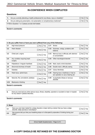 Drivers Medical | PDF
