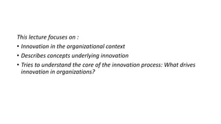 Drivers of innovation | PPTX