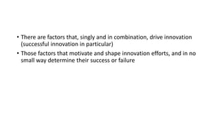 Drivers of innovation | PPTX