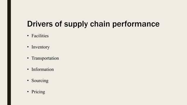 Drivers of scm | PPTX