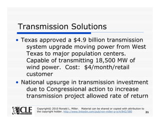 Drivers Of The New Transmission System 031910 | PPT