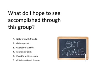 Drivers Study Group Orientation | PPT