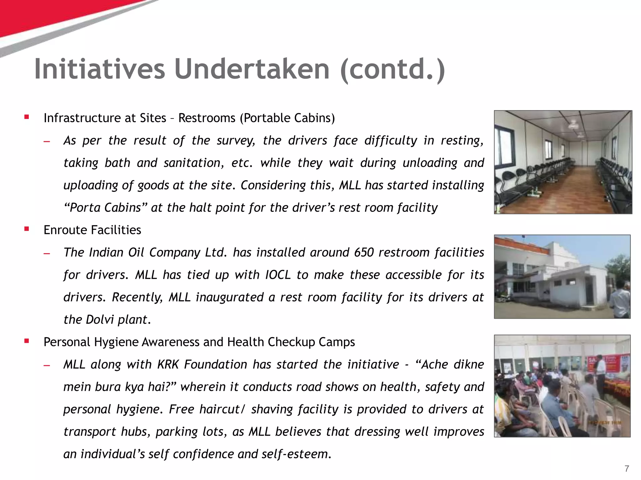 Mahindra Logistics - Driver's Welfare Programme | PPTX