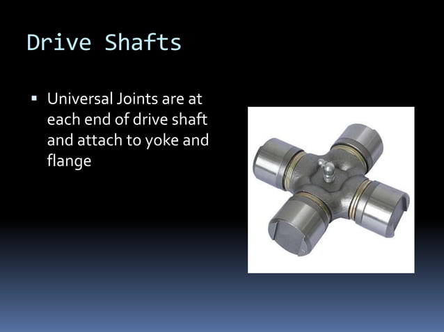 Drive shafts and transfer cases | PPT