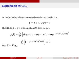 Drives lec 17_18_Continuous and Discontinuous Operating Modes of DC Drive | PDF