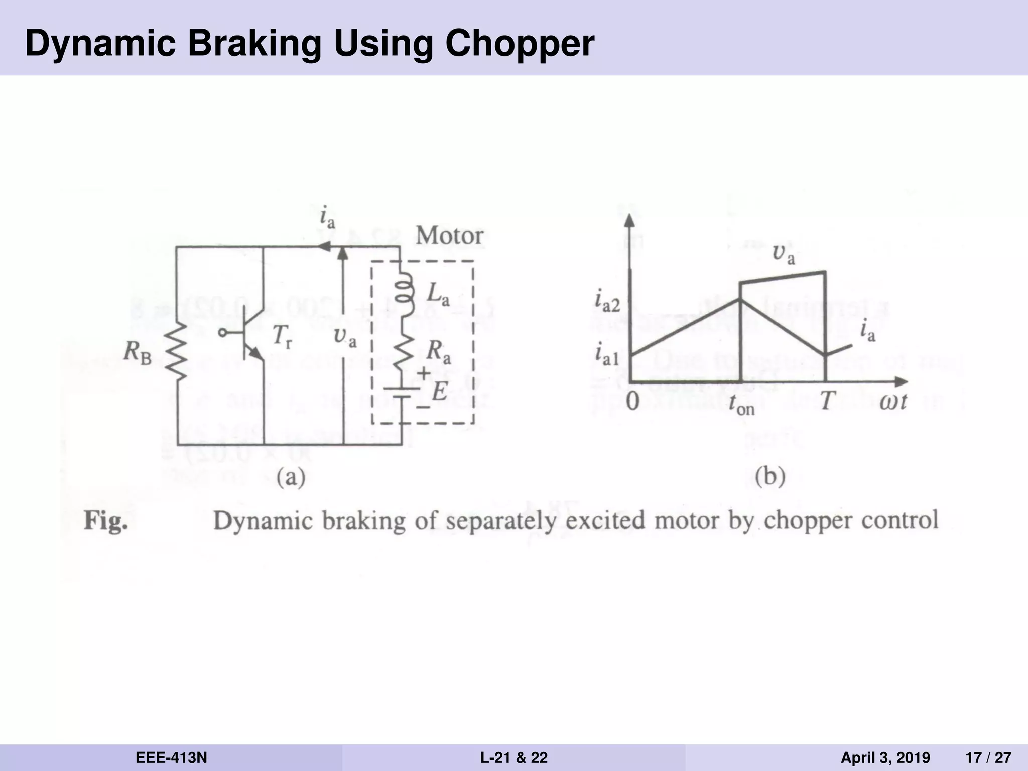 Drives lec 21_22_Chopper Controlled DC Drives | PDF