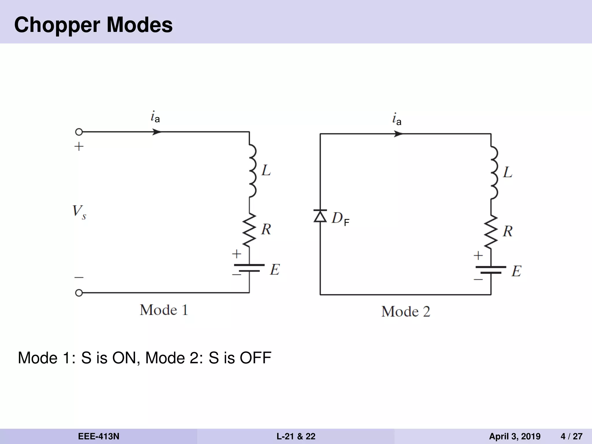 Drives lec 21_22_Chopper Controlled DC Drives | PDF