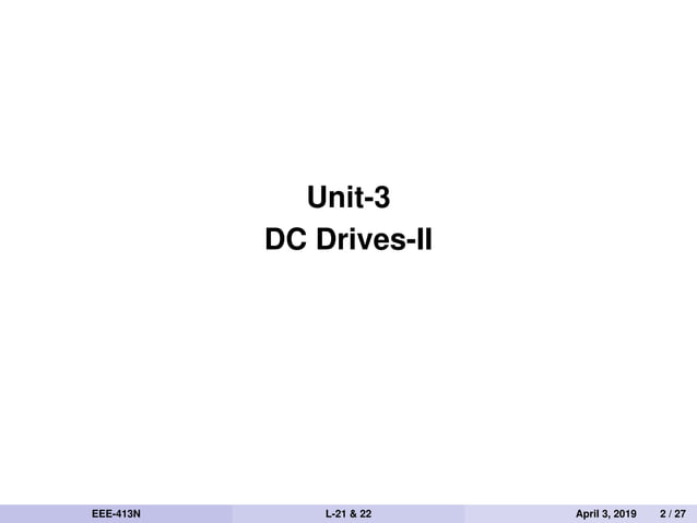 Drives lec 21_22_Chopper Controlled DC Drives | PDF