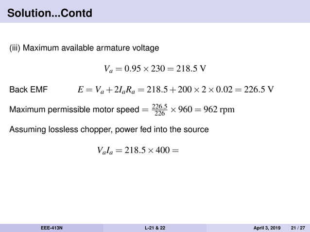 Drives lec 21_22_Chopper Controlled DC Drives | PDF