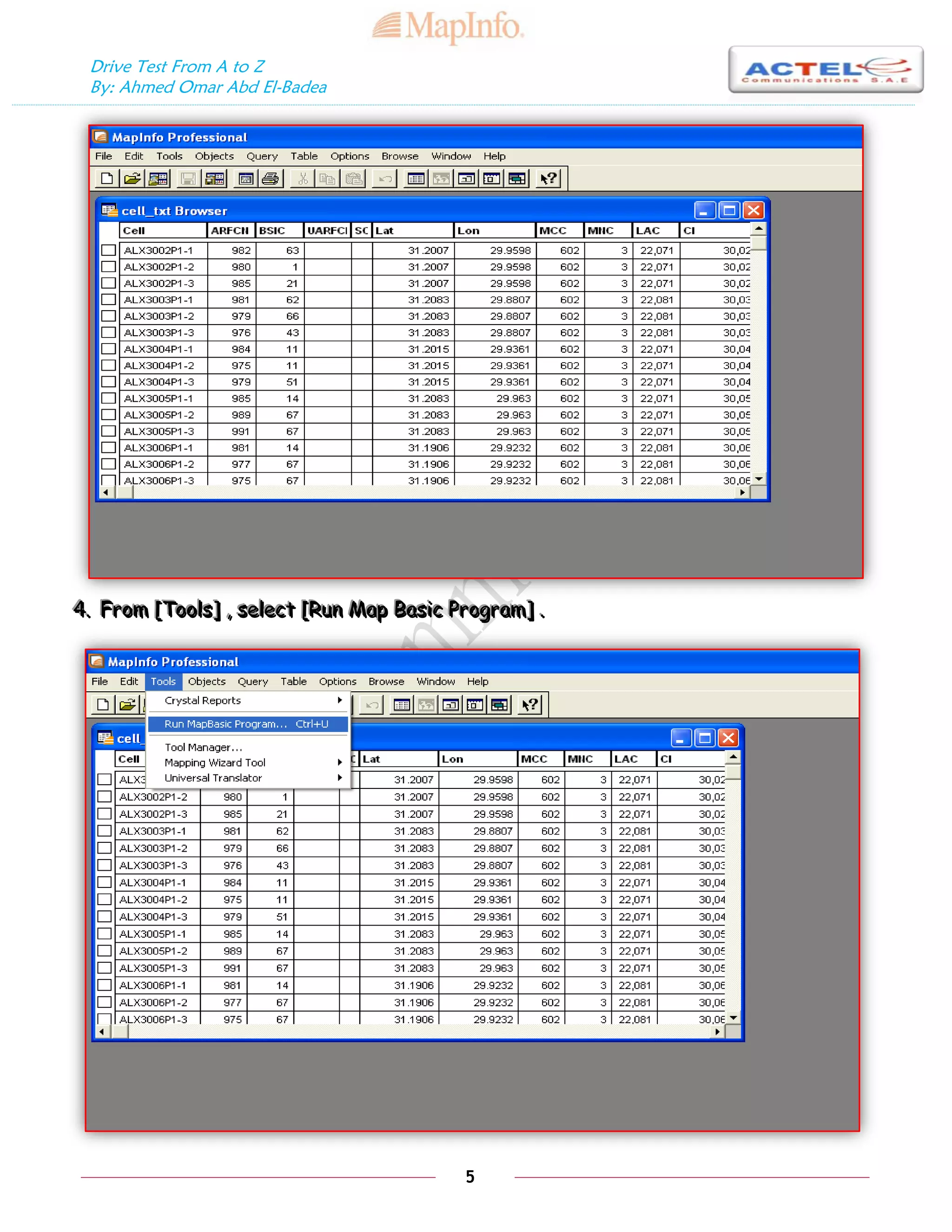Drive test from a to z (part 2) | PDF