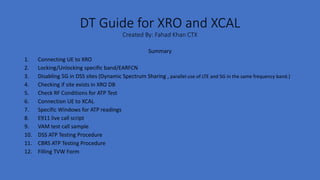 Drive Testing Guide XRO and CAL.pptx